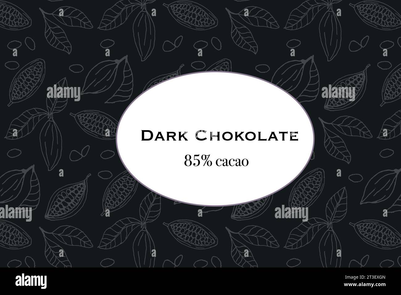 cocoa chocolate banner template for wrapping paper Stock Vector Image ...