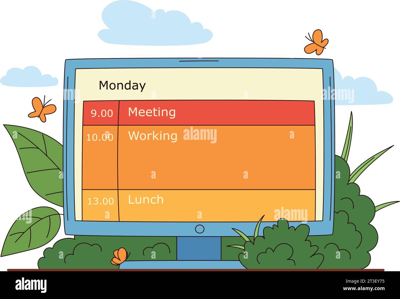List schedule Cut Out Stock Images & Pictures - Alamy