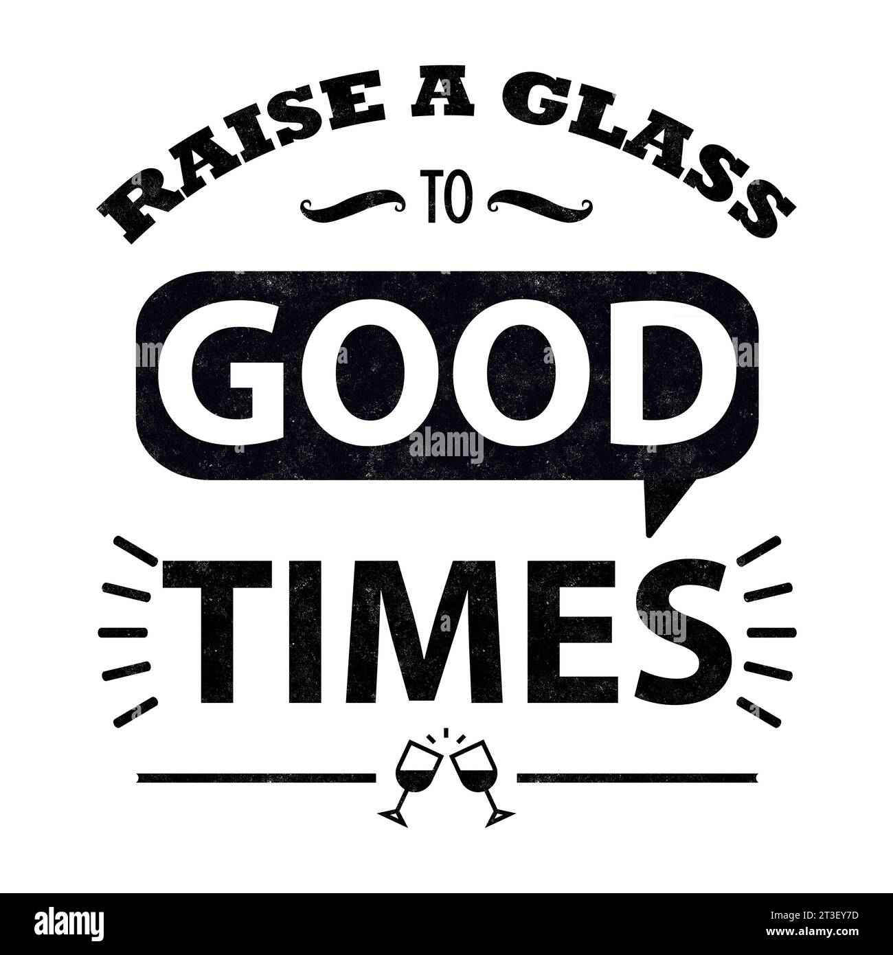 Raise A Glass To Good Times Stock Photo - Alamy