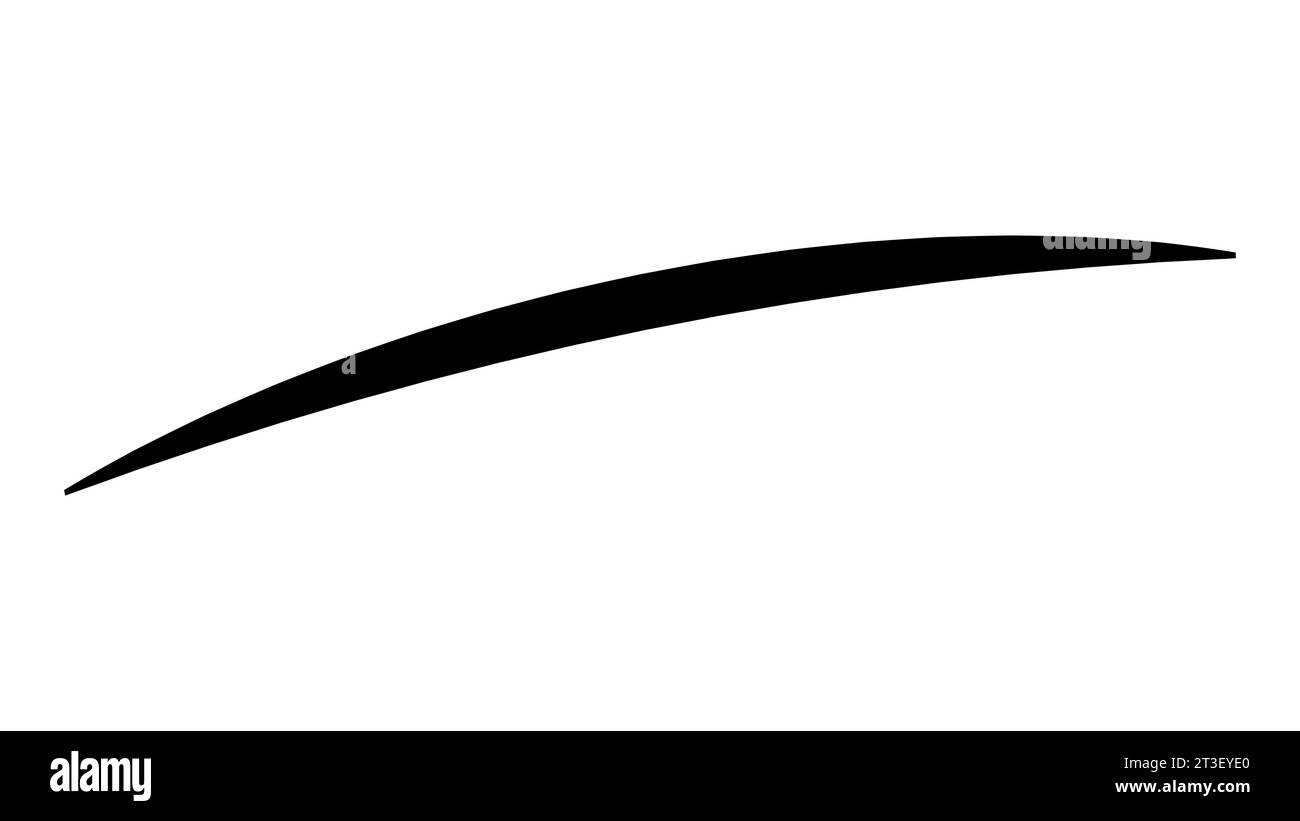 Line stroke underlining, stroke with pen and pencil underlining text ...