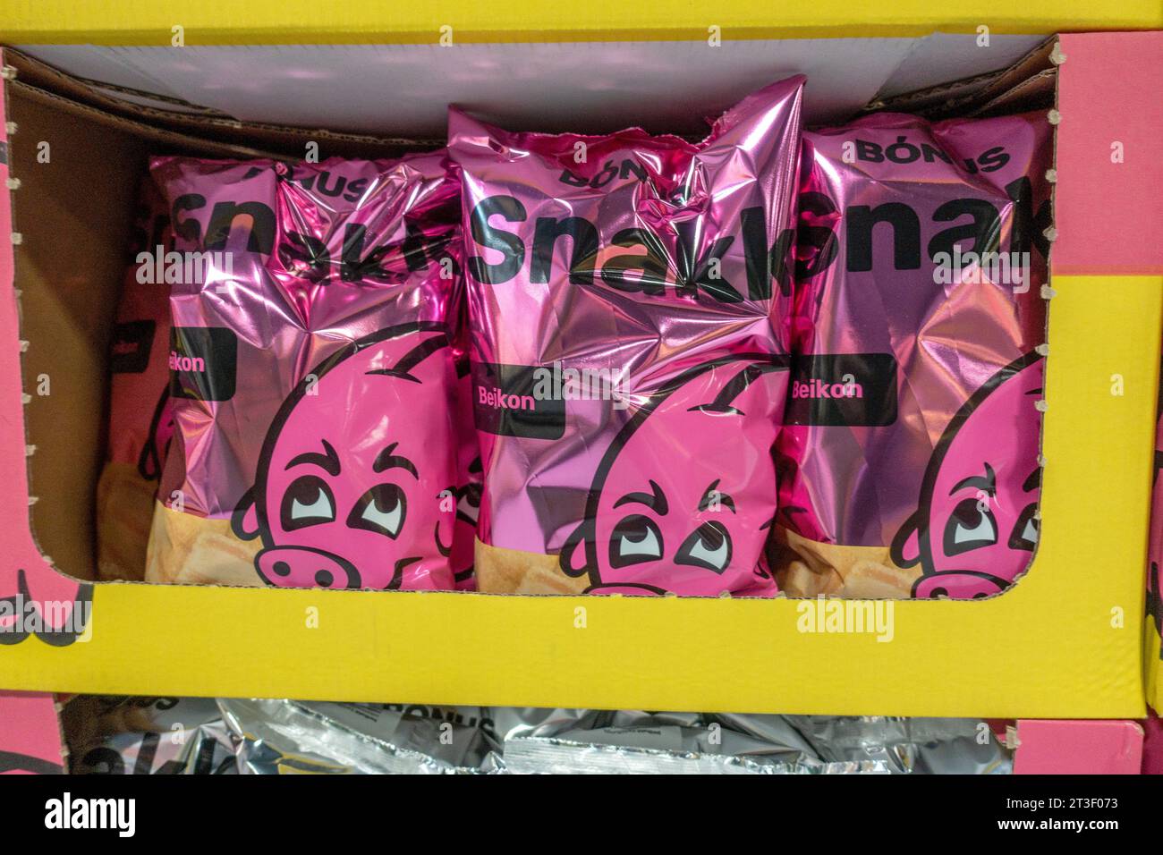 Icelandic Bonus Supermarket Own Brand Bacon Potato Chips Crisps For ...