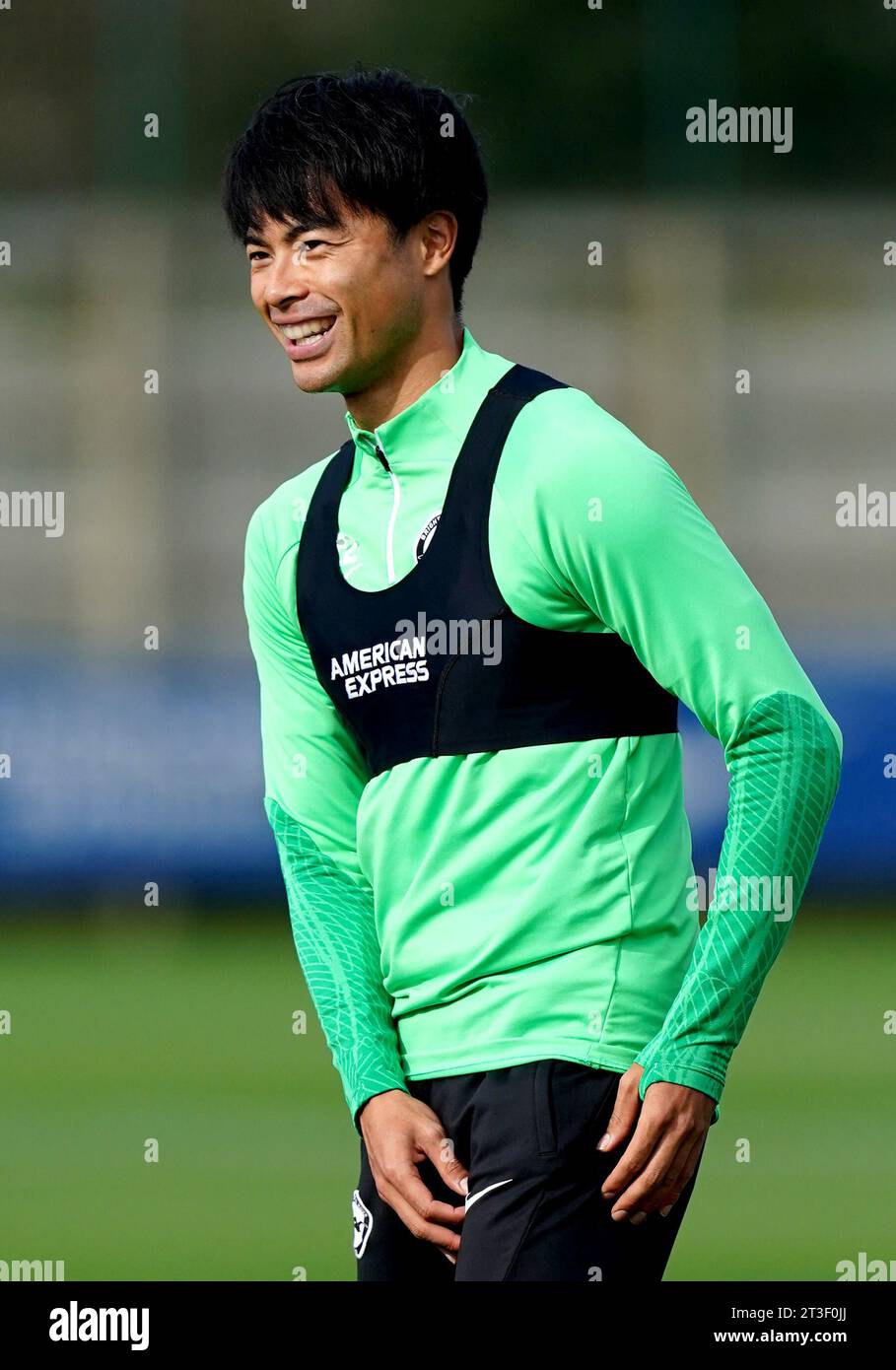 Brighton And Hove Albions Kaoru Mitoma During A Training Session At