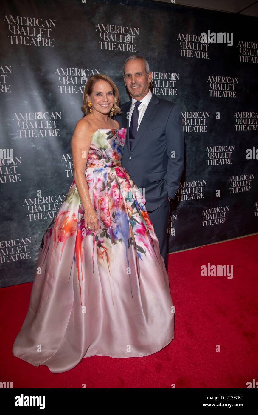 New York, United States. 24th Oct, 2023. Katie Couric and John Molner ...