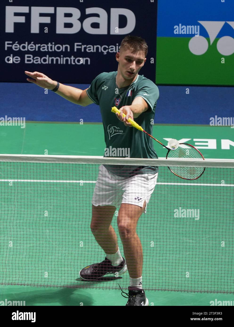 Christo Popov of France during the Yonex Internationaux de France 2023, Super 750 Badminton HSBC ...
