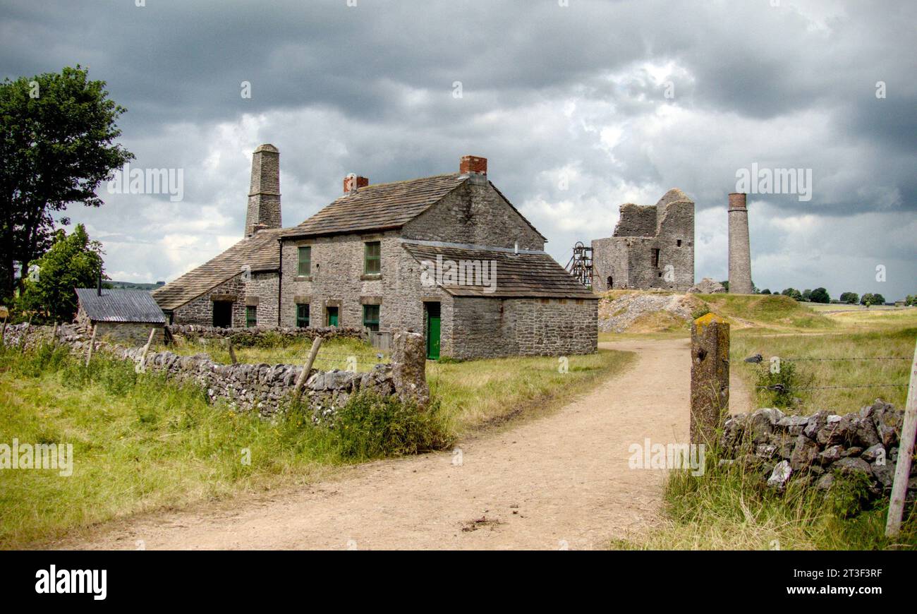 A beautiful shot of the historic Magpie Mine mine in Derbyshire ...