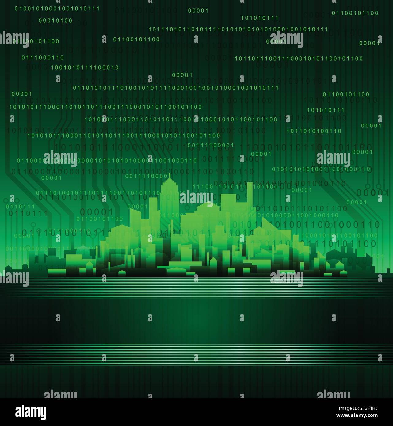 Abstract modern technological city background Vector Image Stock Vector ...