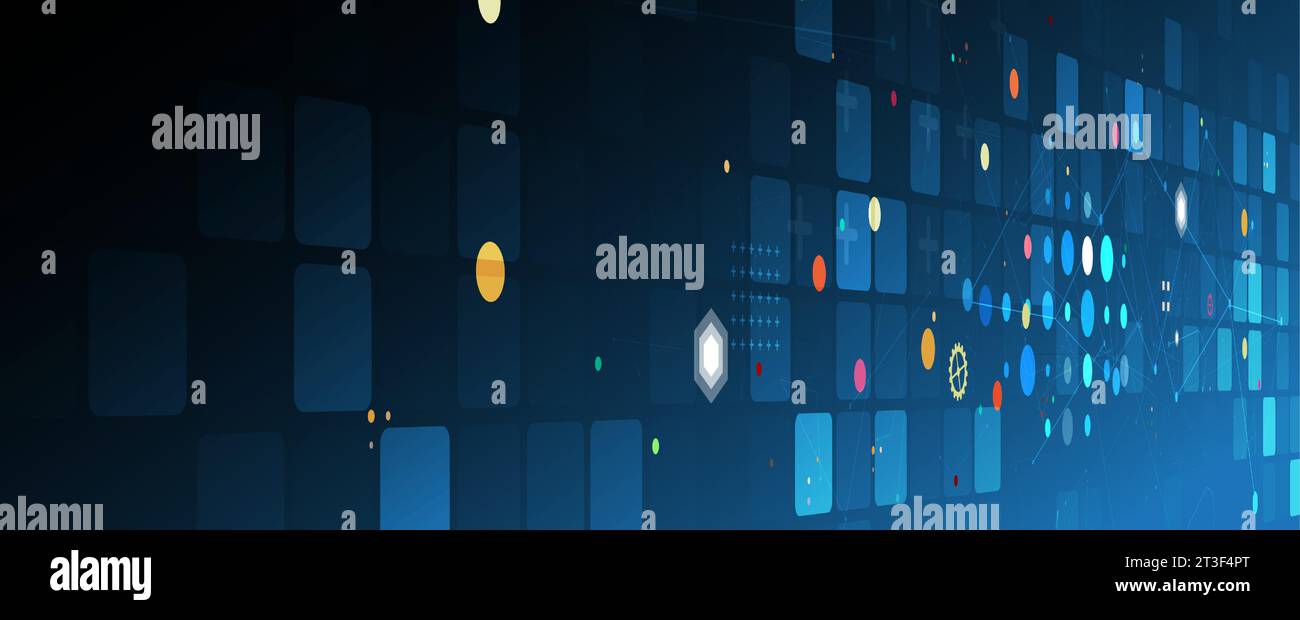 Technology abstract futuristic science background for internet business ...