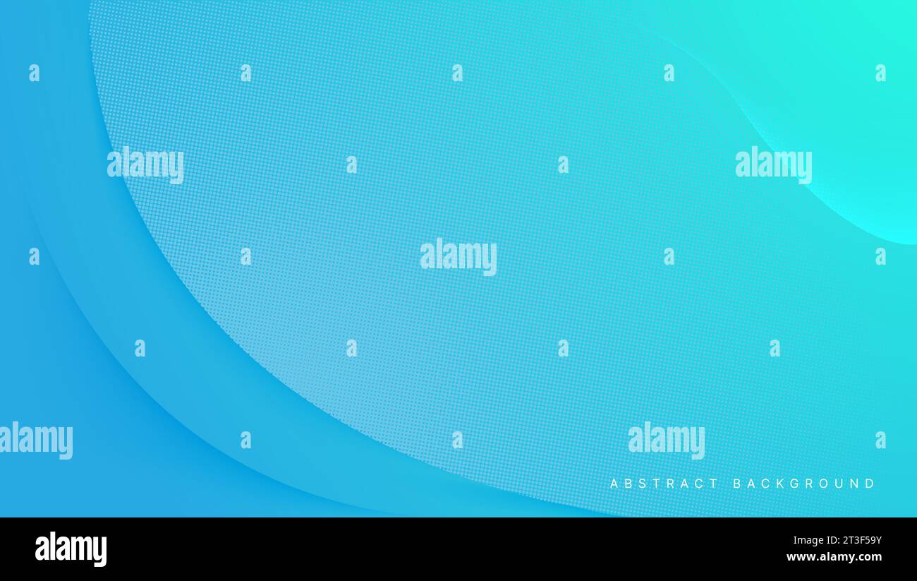 abstract blue gradient background with halftone and curve lines ...