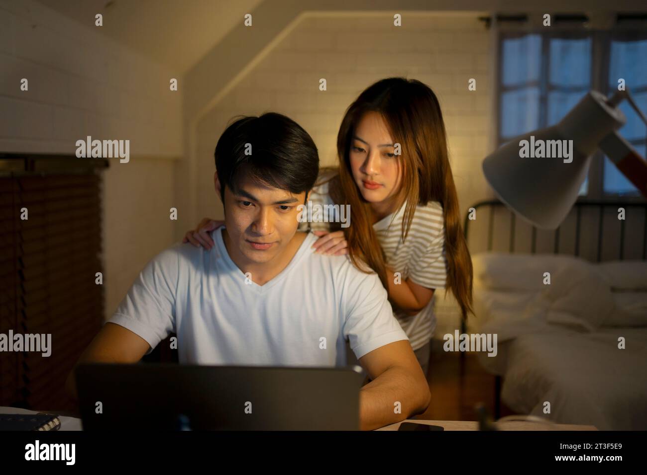 House light on late night hi-res stock photography and images - Alamy