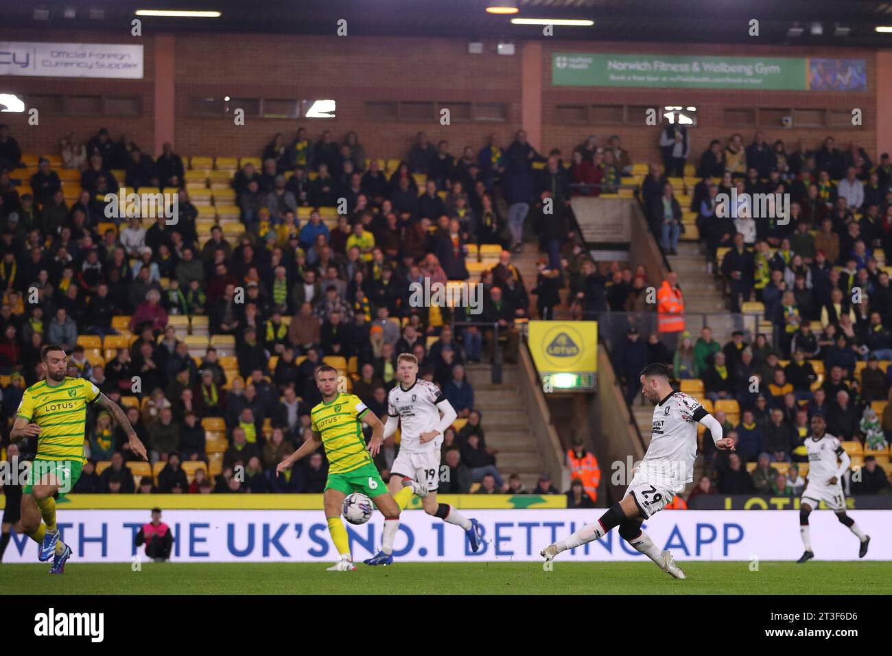 Sam Greenwood of Middlesbrough scores a goal to make it 0-1 - Norwich ...