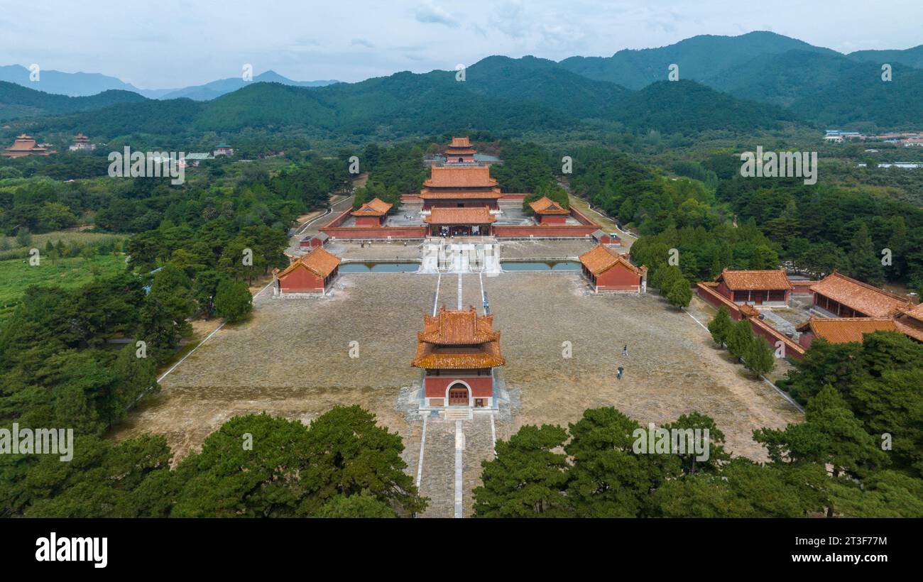 Zunhua City, China - August 27, 2023: Aerial photo taken of the Yuling ...