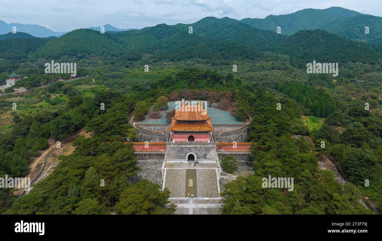 Zunhua City, China - August 27, 2023: Aerial photo taken of the Yuling ...