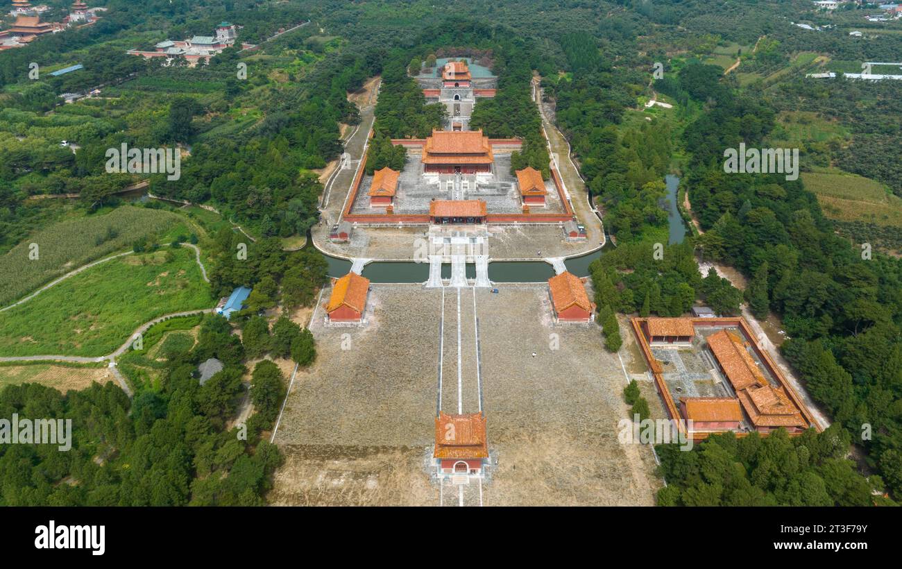 Zunhua City, China - August 27, 2023: Aerial photo taken of the Yuling ...