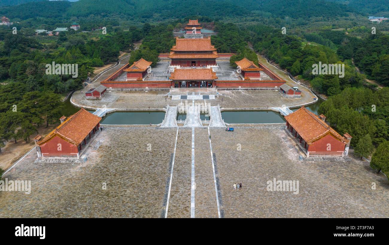 Zunhua City, China - August 27, 2023: Aerial photo taken of the Yuling ...