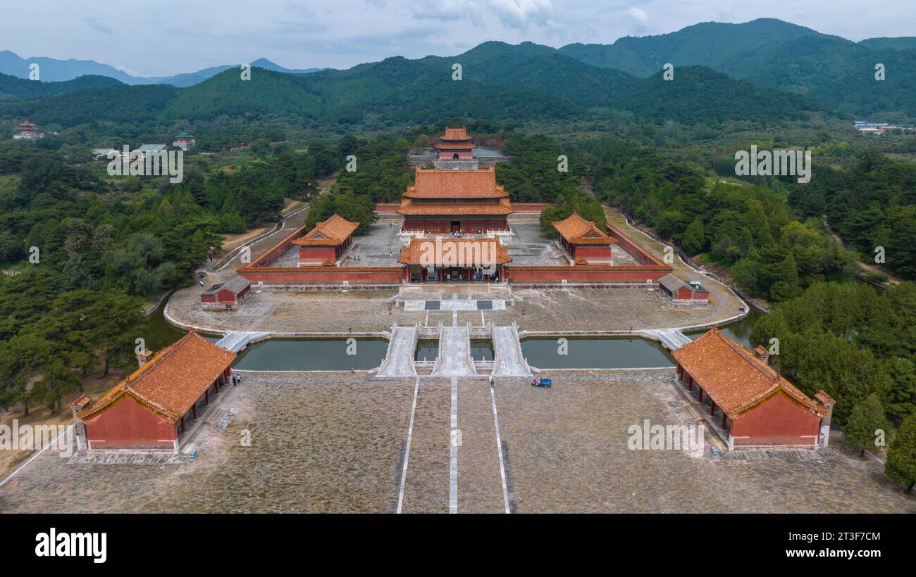 Zunhua City, China - August 27, 2023: Aerial photo taken of the Yuling ...