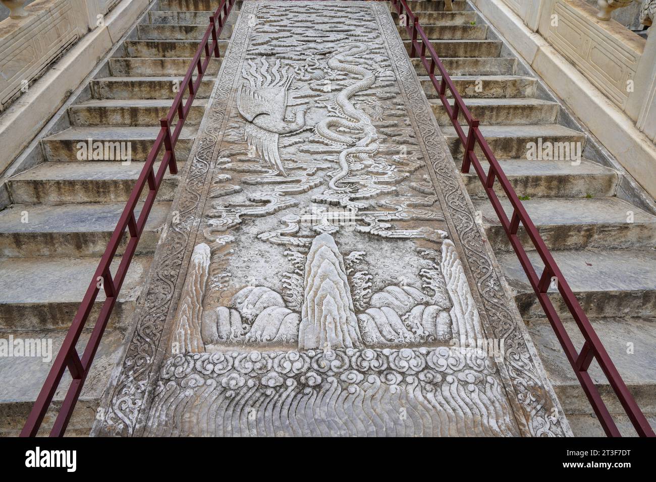 The stone carvings on the steps are in the Eastern Tombs of the Qing ...