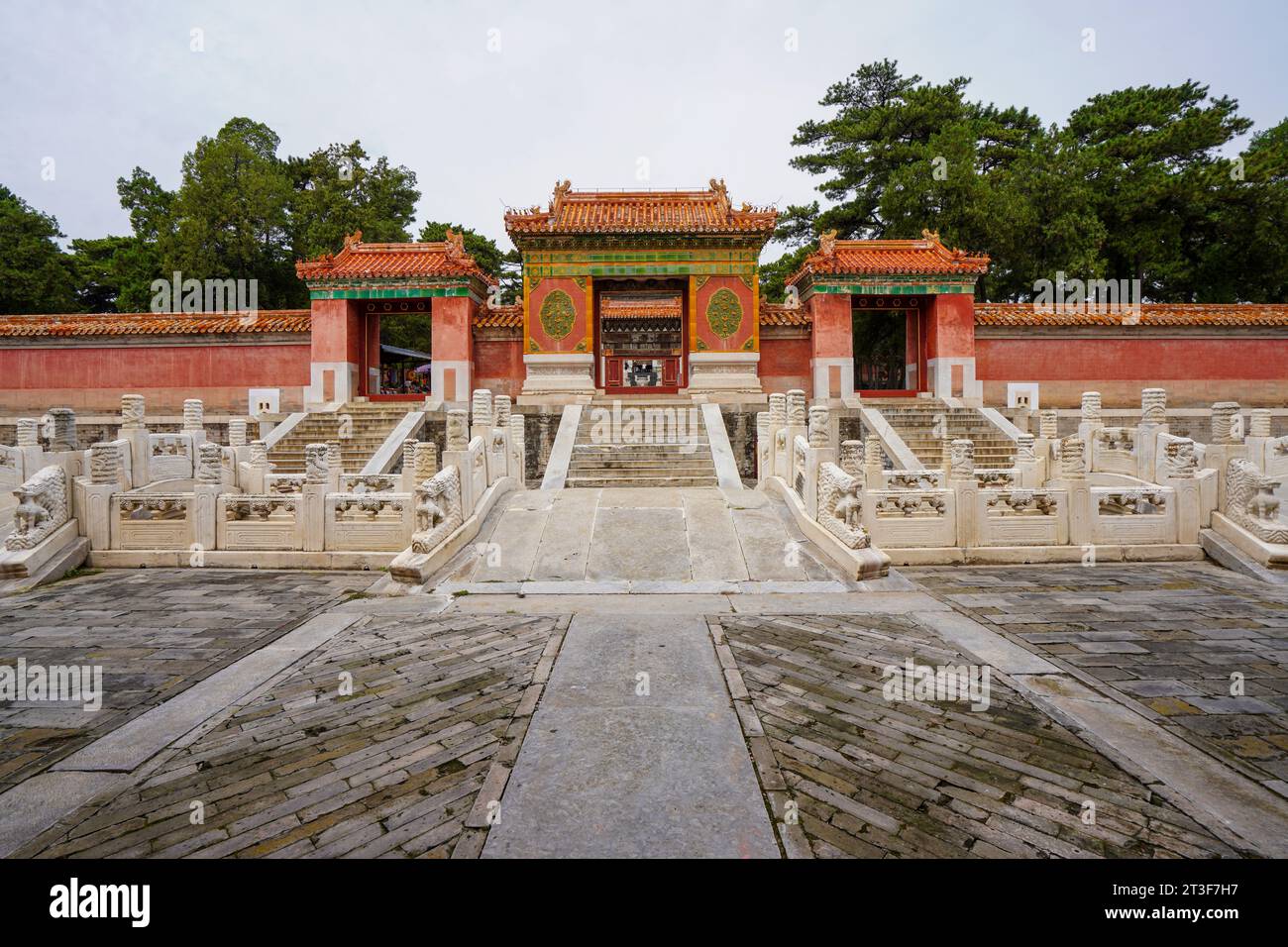 The glaze Gate is located in the Eastern Tombs of the Qing Dynasty ...