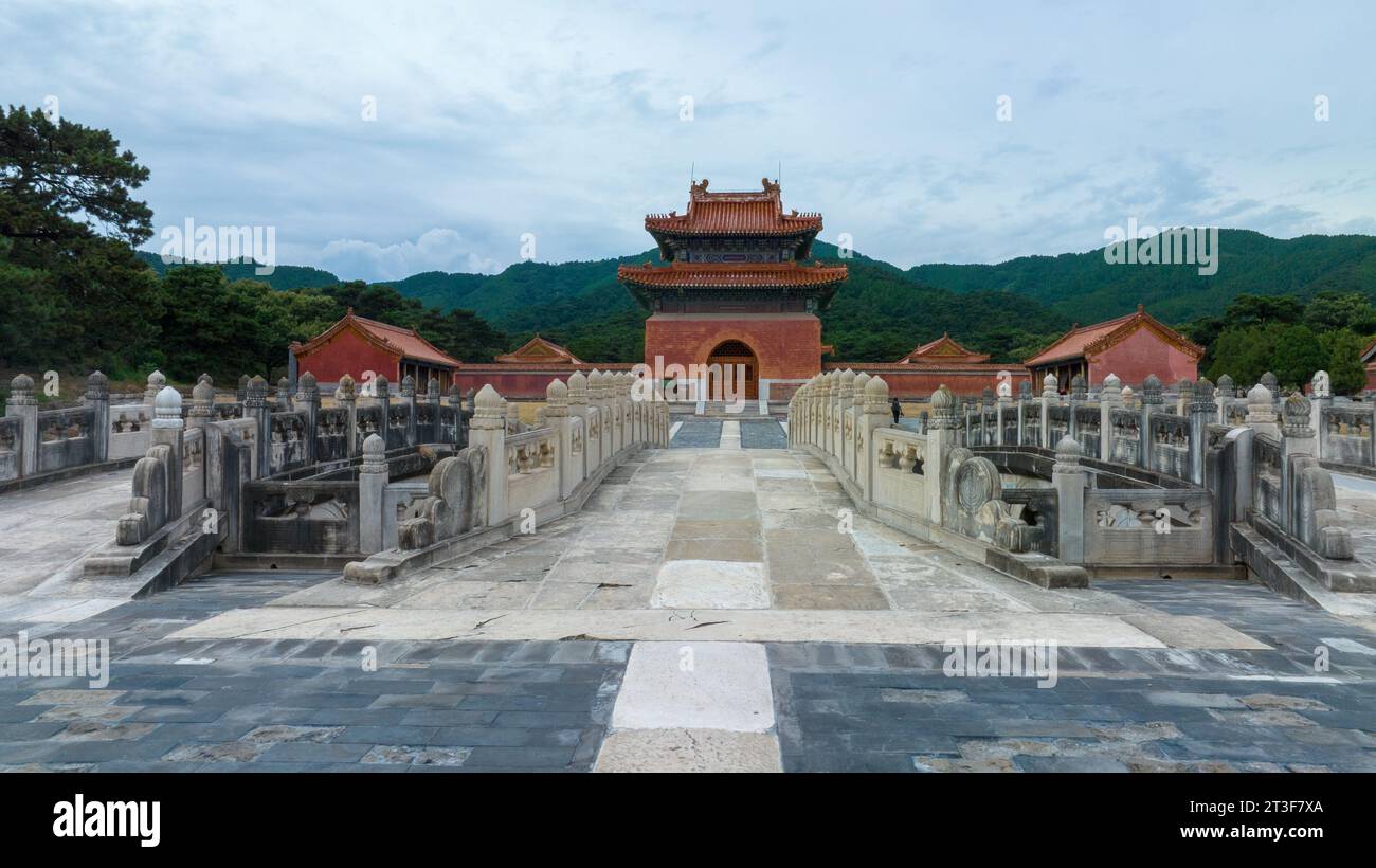 Zunhua City, China - August 27, 2023: Aerial photo of the architectural ...