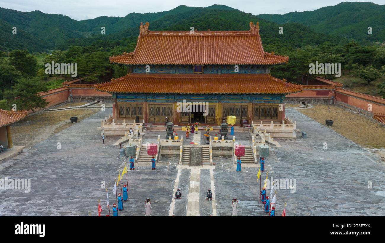 Zunhua City, China - August 27, 2023: Aerial photo of the architectural ...