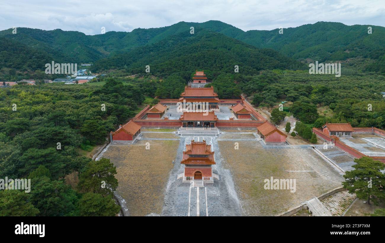 Zunhua City, China - August 27, 2023: Aerial photo of the architectural ...