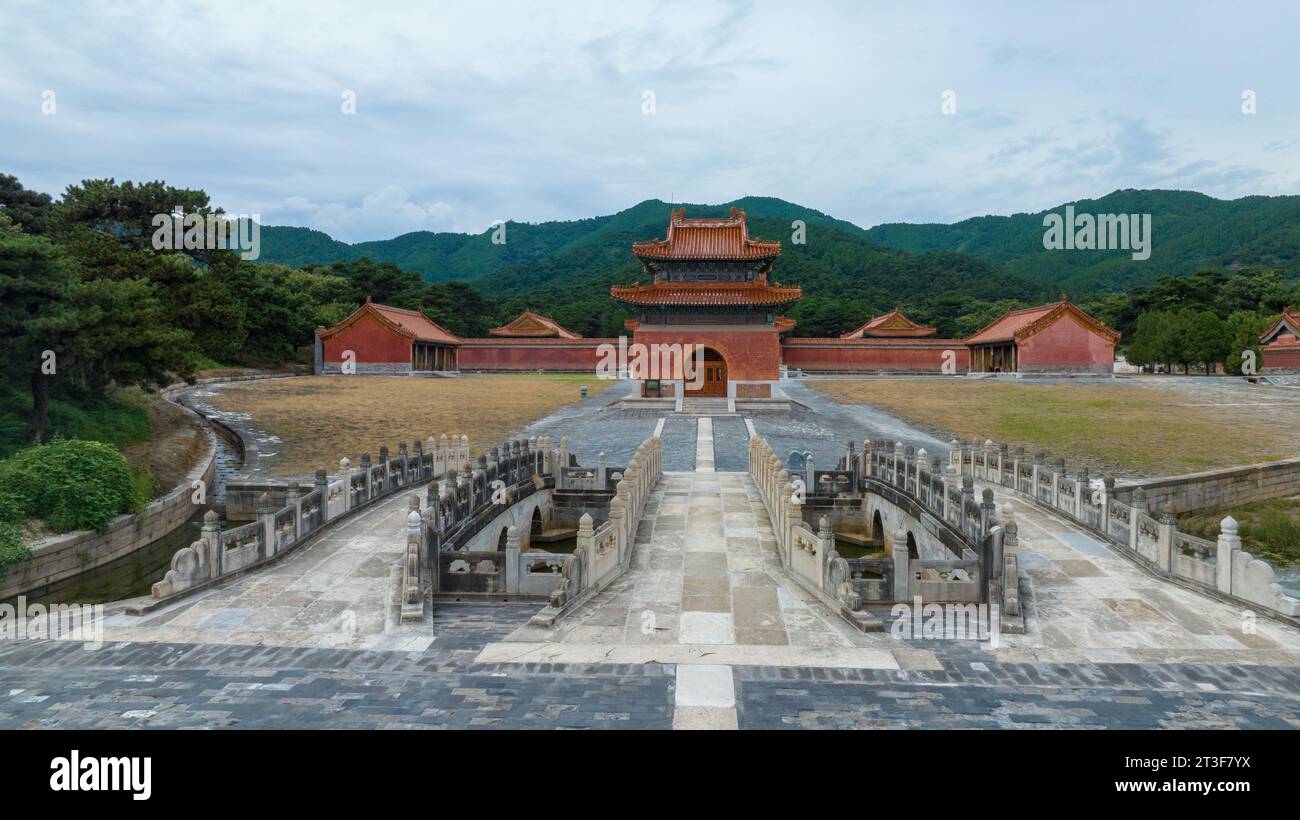 Zunhua City, China - August 27, 2023: Aerial photo of the architectural ...