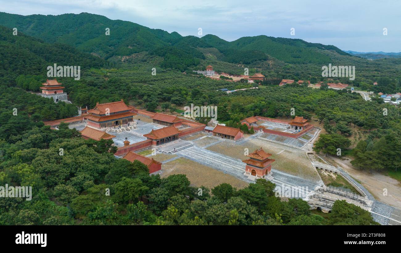 Zunhua City, China - August 27, 2023: Aerial photo of the architectural ...