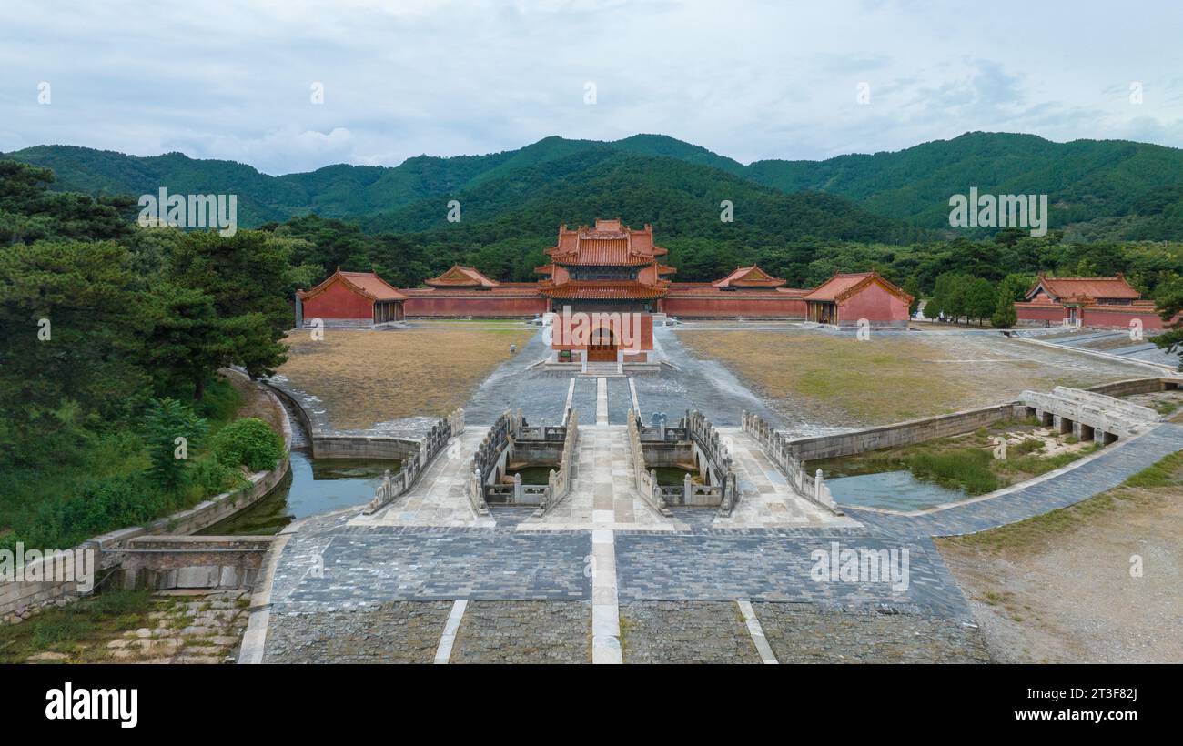 Zunhua City, China - August 27, 2023: Aerial photo of the architectural ...