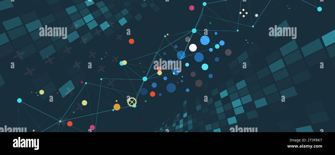 Technology abstract futuristic science background for internet business ...