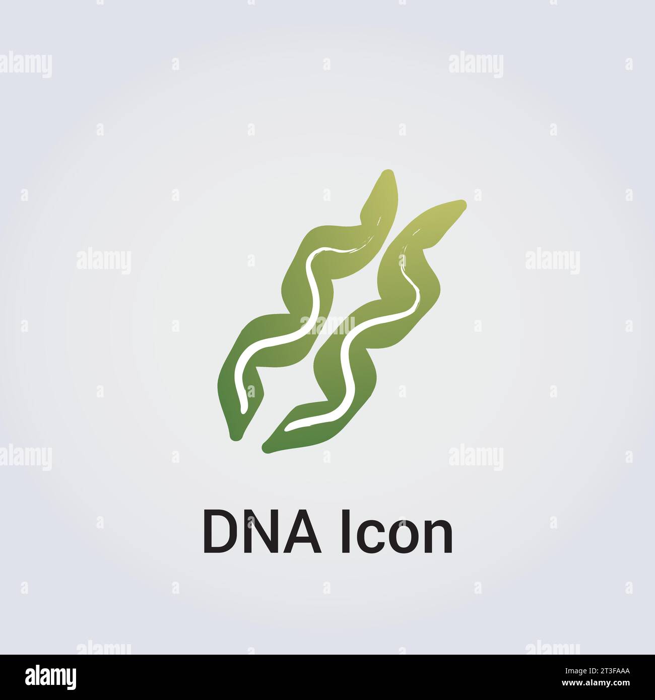 DNA Icon Logo Symbol - Gene Genetics Research Medical Science Human ...