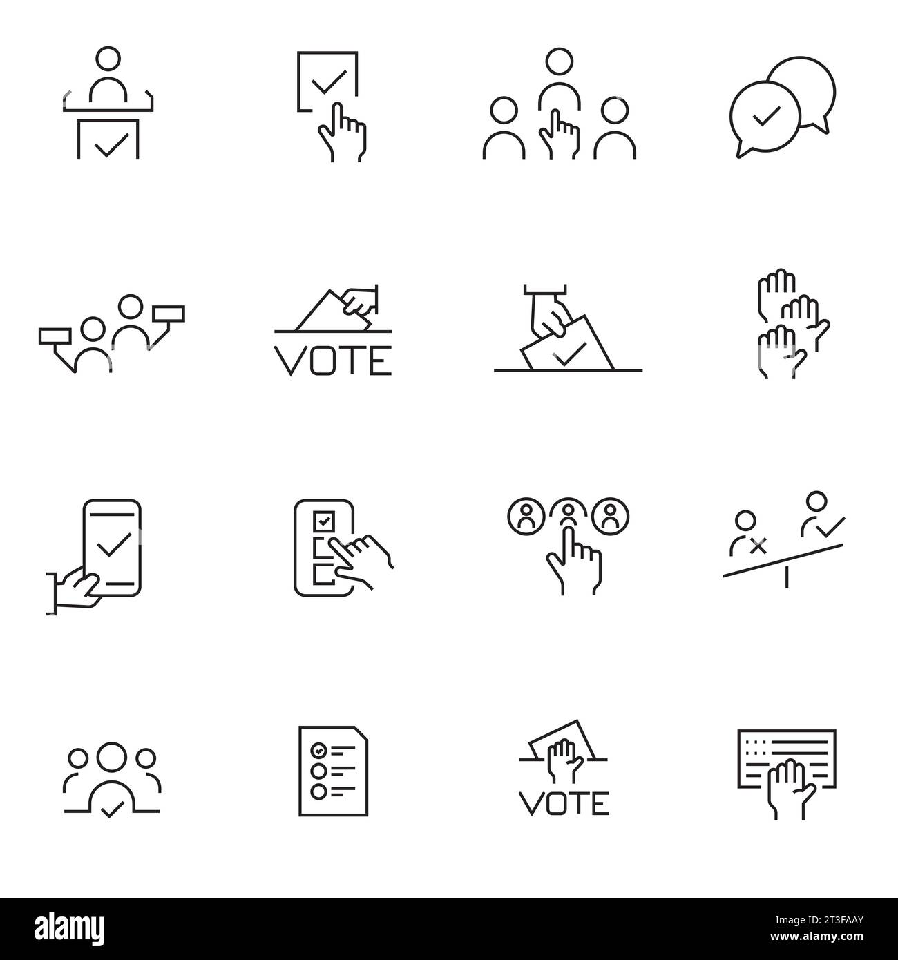 Vote election usa united Black and White Stock Photos & Images - Alamy