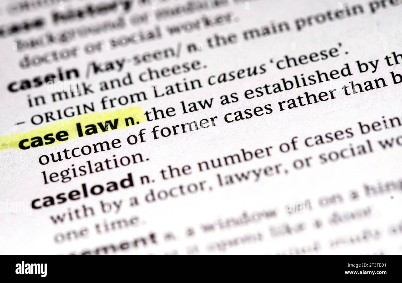 Case law hi-res stock photography and images - Alamy