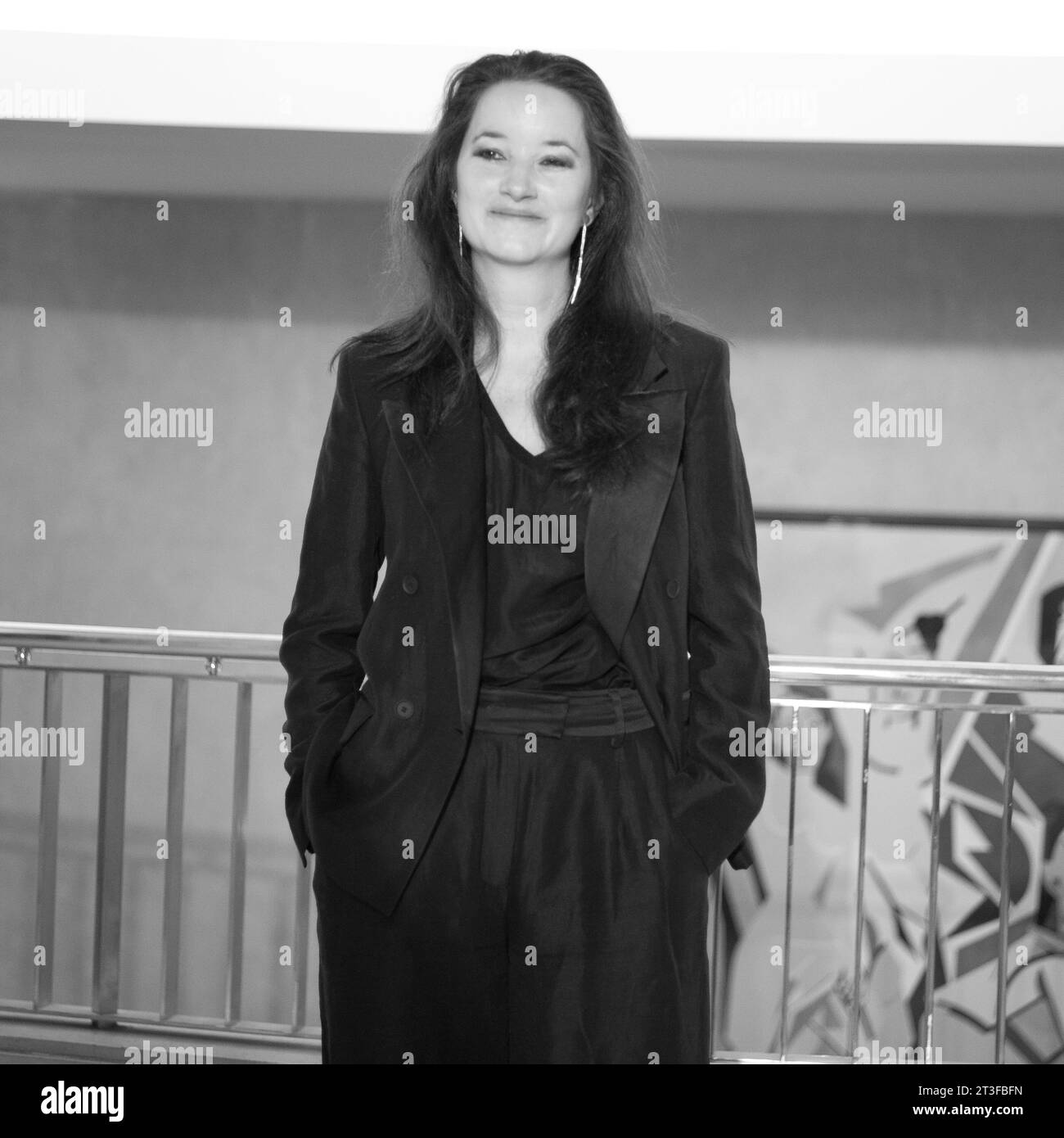 Austrian lyric soprano Anna Prohaska poses during the portrait session ...