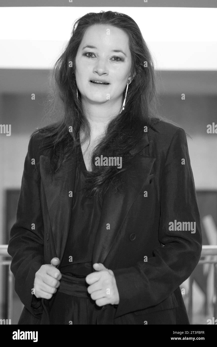 Austrian lyric soprano Anna Prohaska poses during the portrait session ...