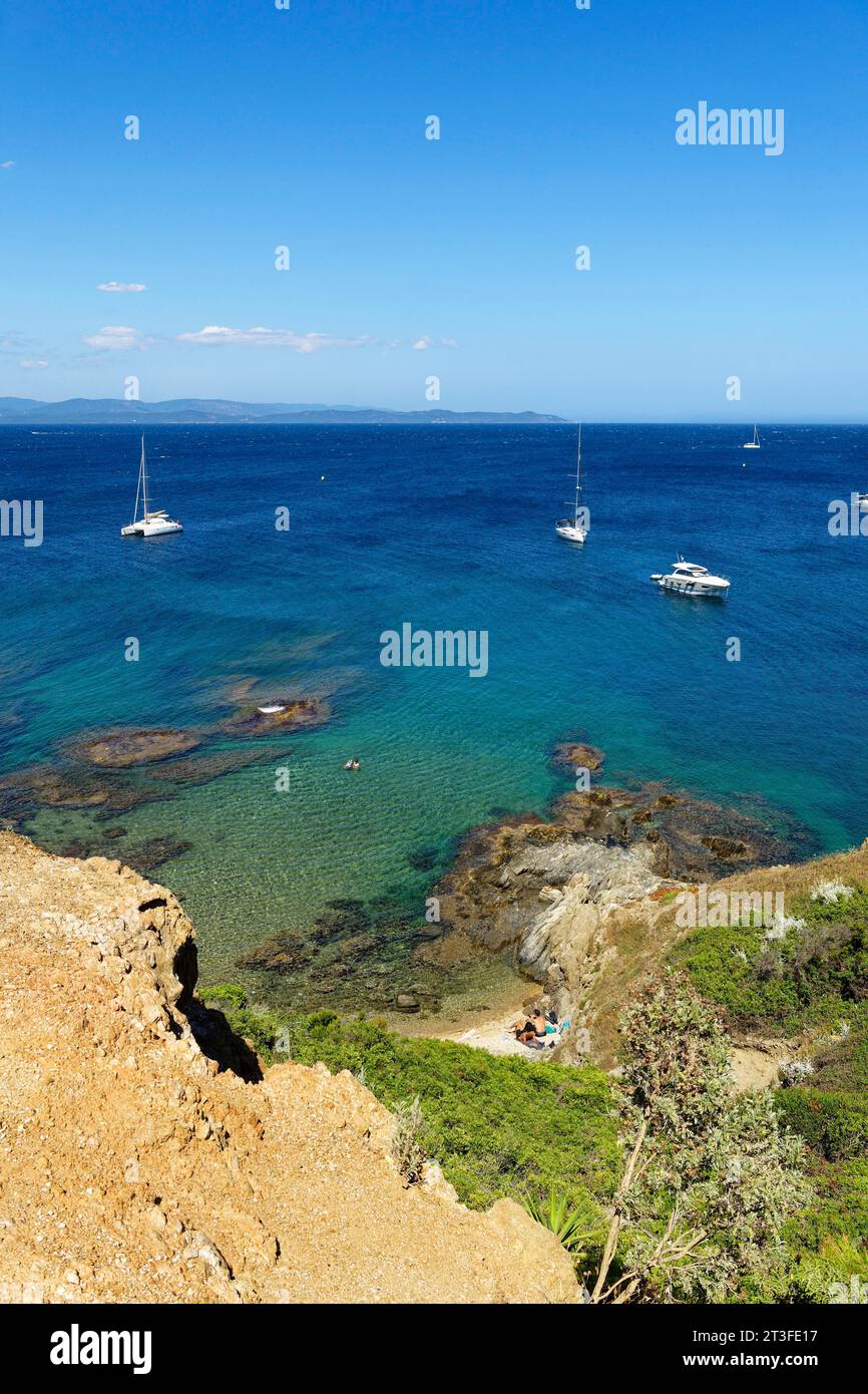 France, Var, Hyeres, Peninsula of Giens, Cap de l'Esterel Stock Photo ...