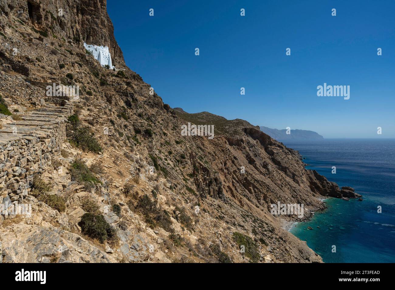 Greece, Aegean Sea, Eastern Cyclades archipelago, Amorgos Island ...