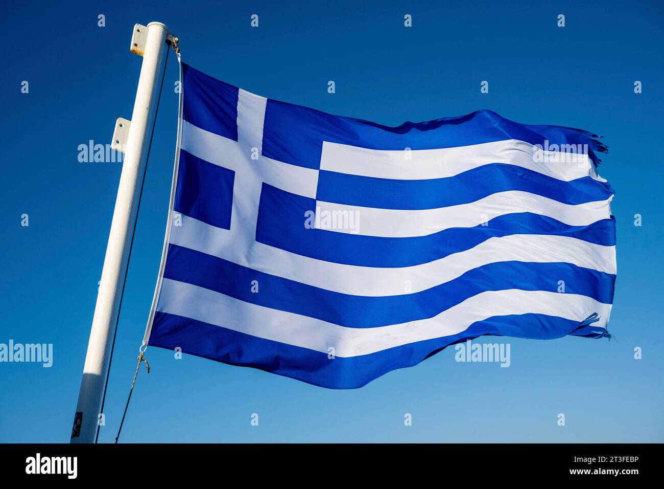 Athens flag hi-res stock photography and images - Alamy