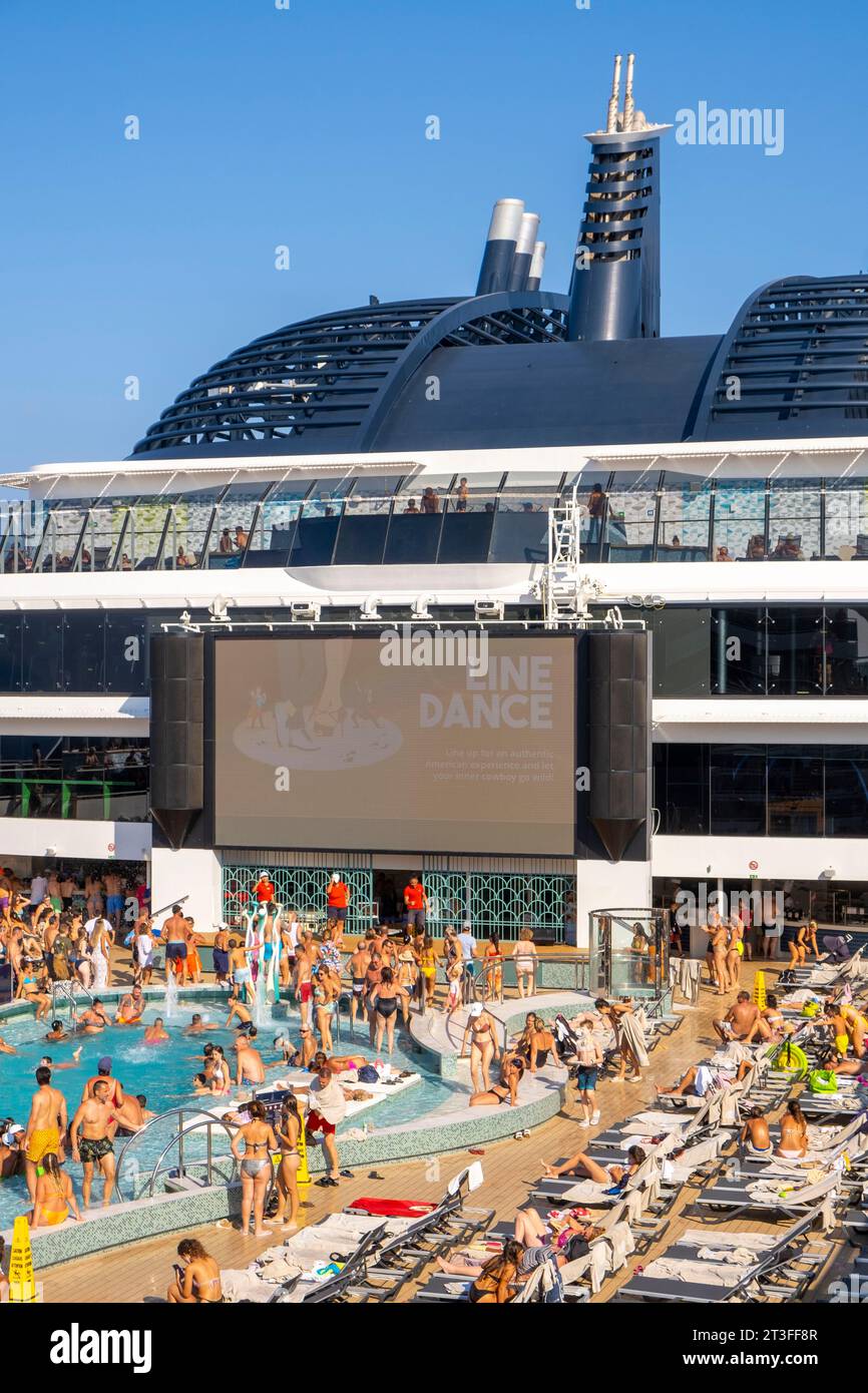 France, the MSC World Europa Cruise ship Stock Photo - Alamy