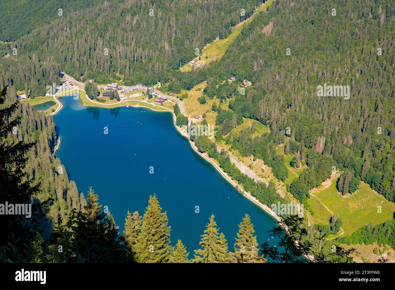 France, Haute Savoie, Avoriaz 1800, Lake Montriond Stock Photo - Alamy