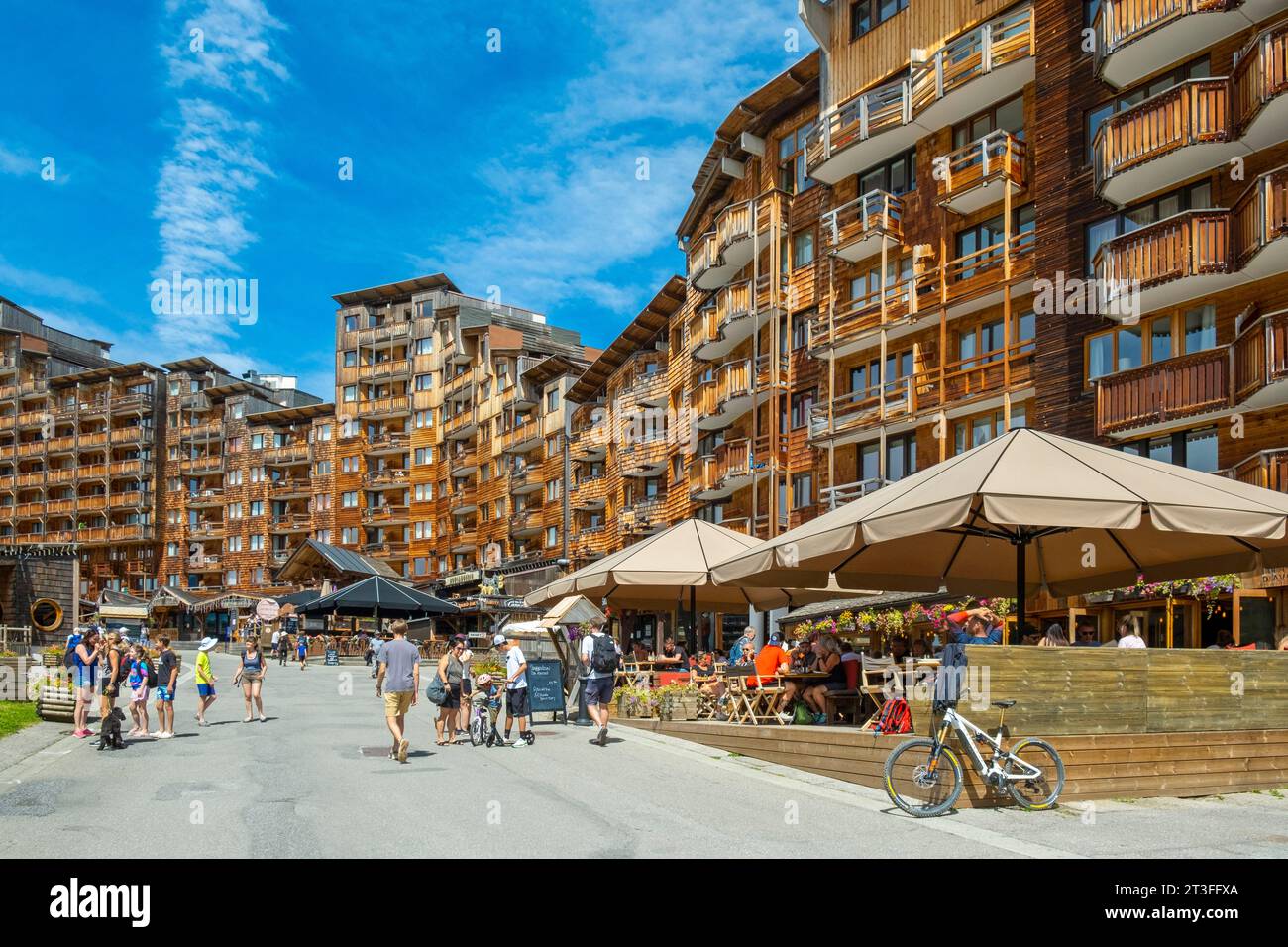 France, Haute Savoie, Avoriaz 1800, the station in summer Stock Photo ...