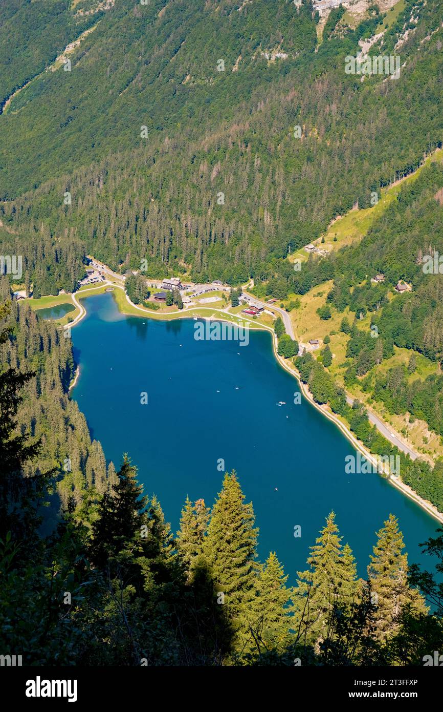 France, Haute Savoie, Avoriaz 1800, Lake Montriond Stock Photo - Alamy