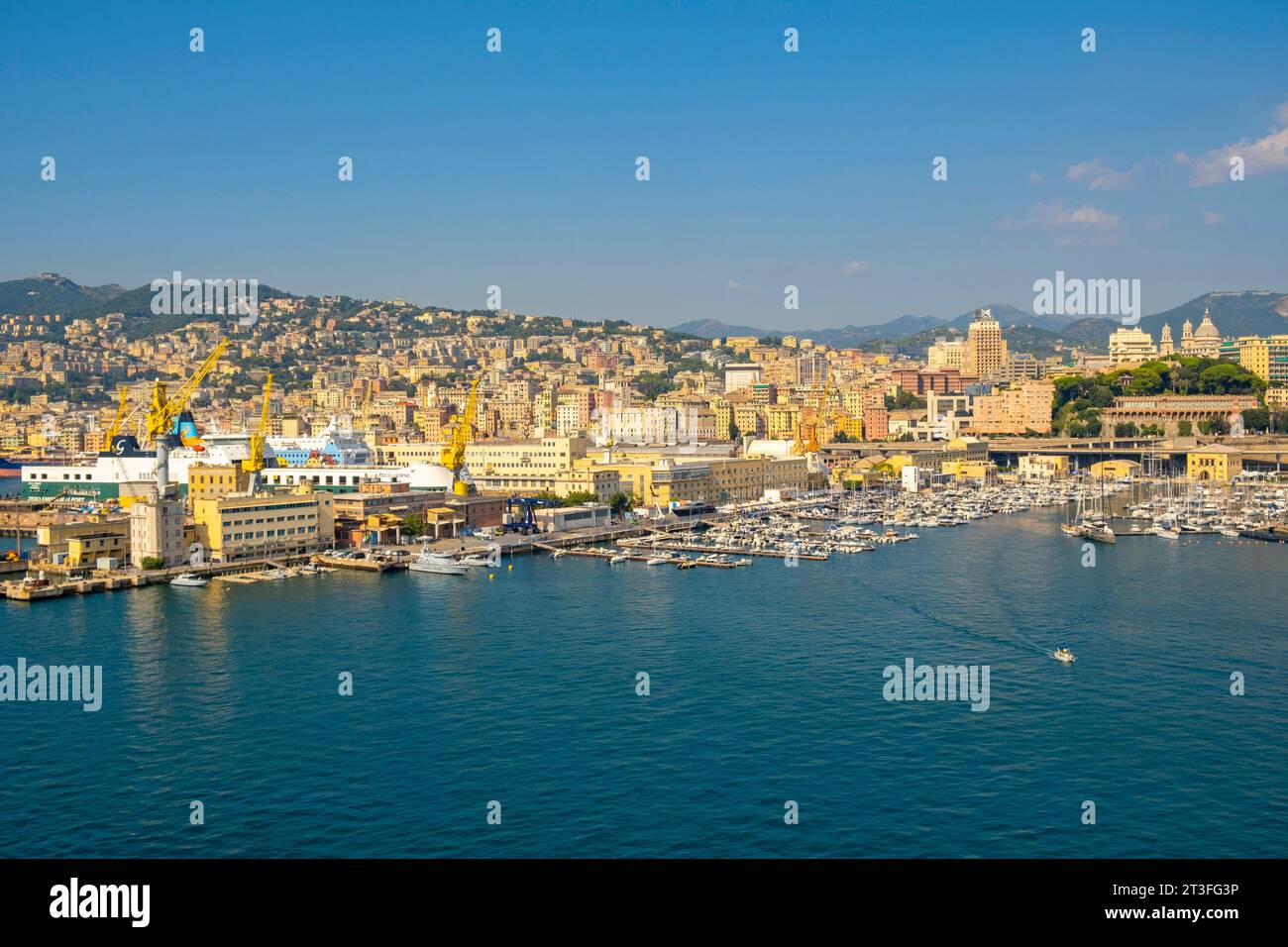 Port genoa on mediterranean sea hi-res stock photography and images - Alamy