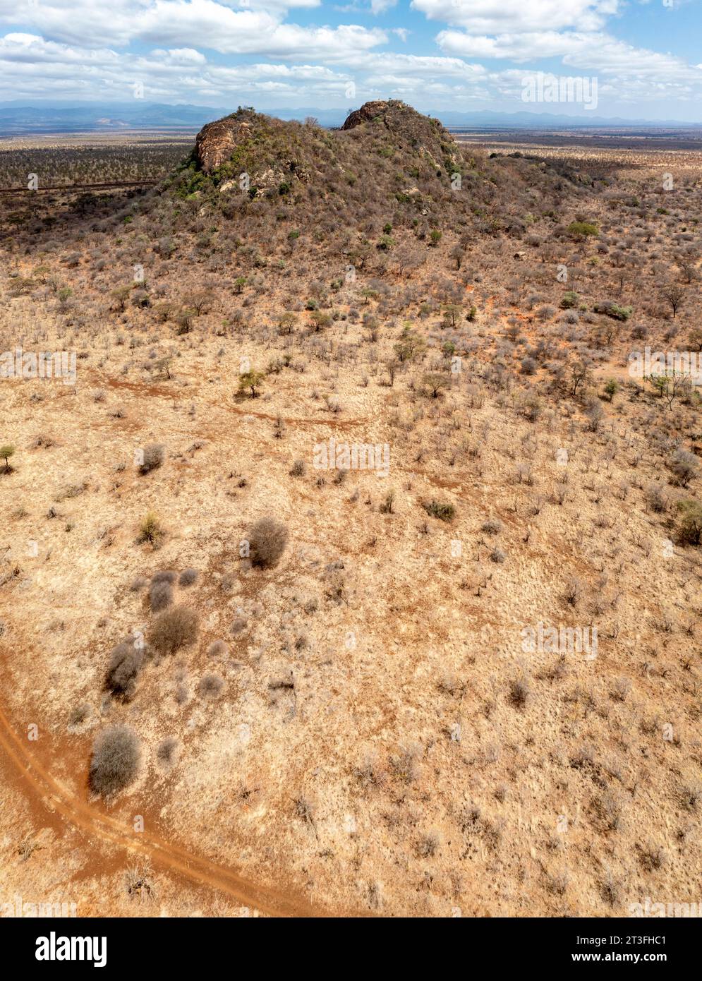Kenya, Meru national park, landscape (aerial view Stock Photo - Alamy