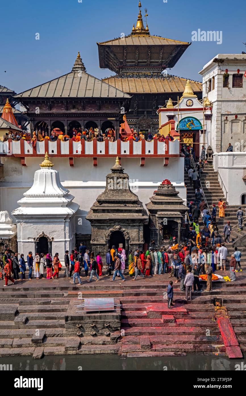 Nepal, Kathmandu, Hindu festival of Shivaratri in the Pashupatinath ...