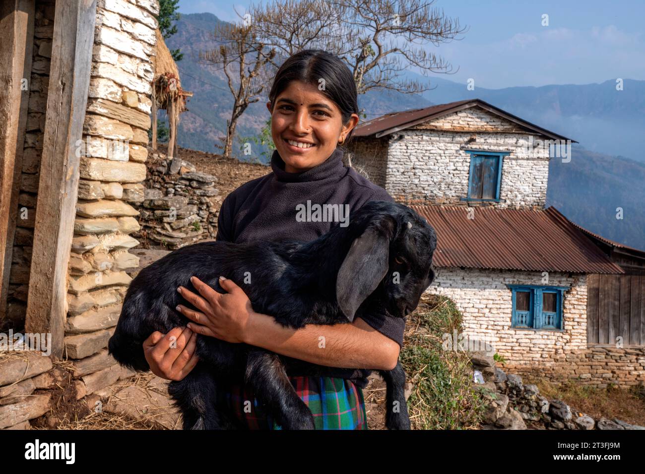 Nepal, Parbat district, Durlung Stock Photo - Alamy