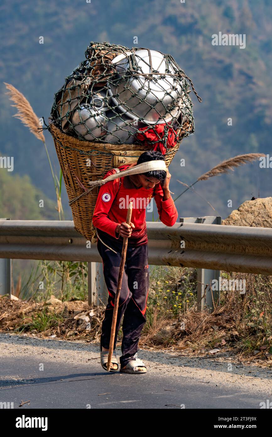 Nepal, Parbat district, Durlung Stock Photo - Alamy