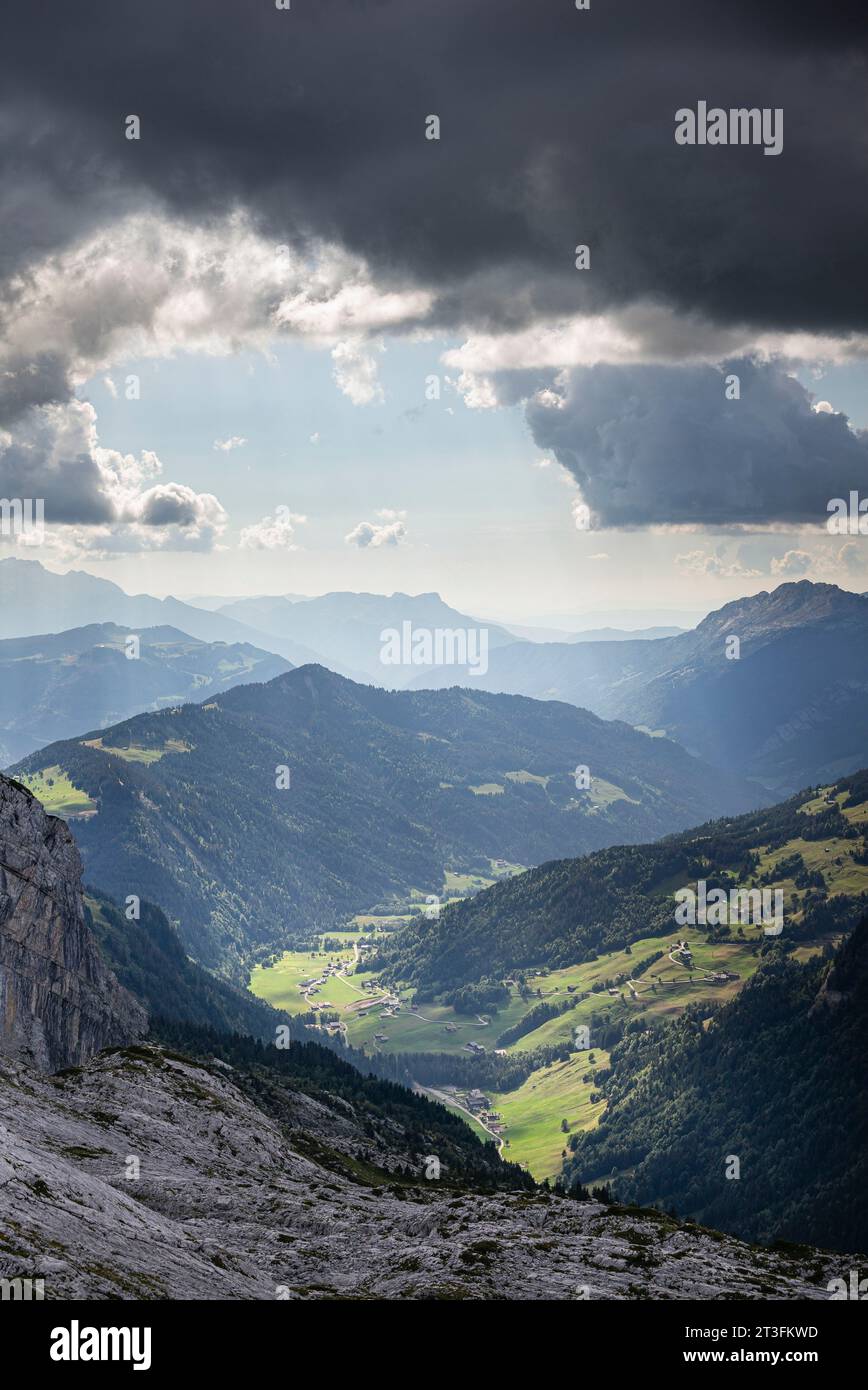 France Haute Savoie, Le Grand Bornand, Aravis mountain range, Borne ...
