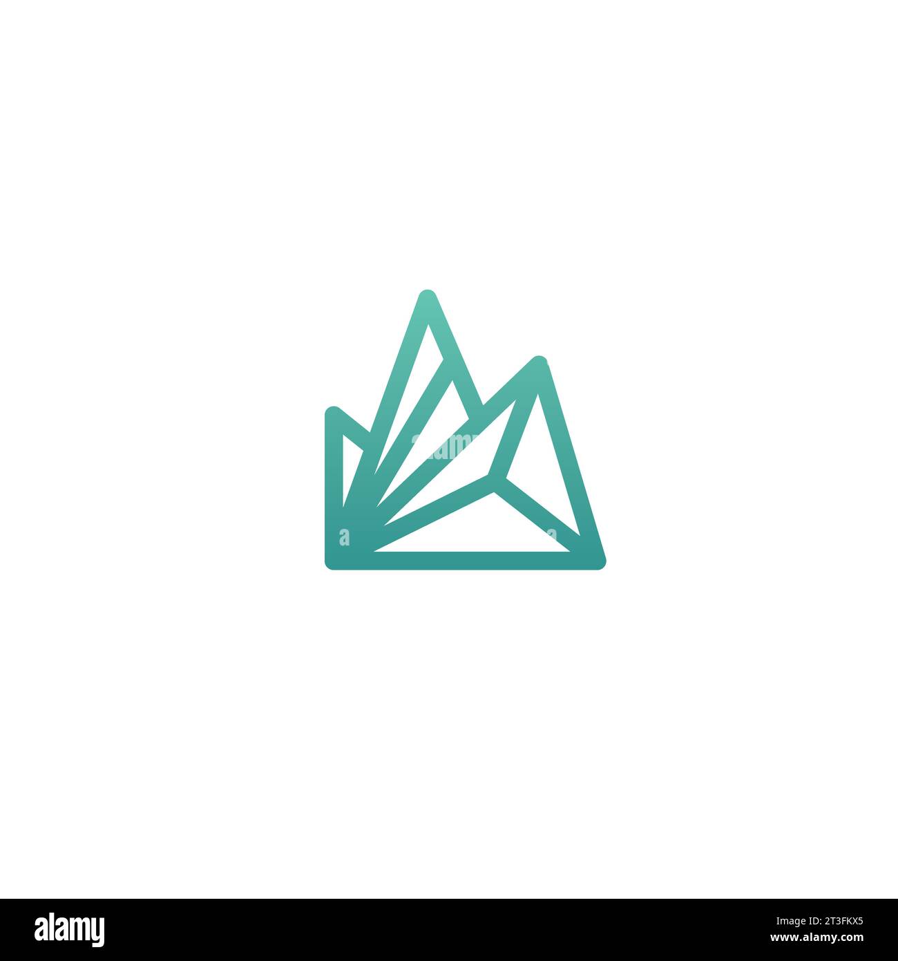 Mountain Line Abstract Logo Design. Rock Line Logo Stock Vector Image ...