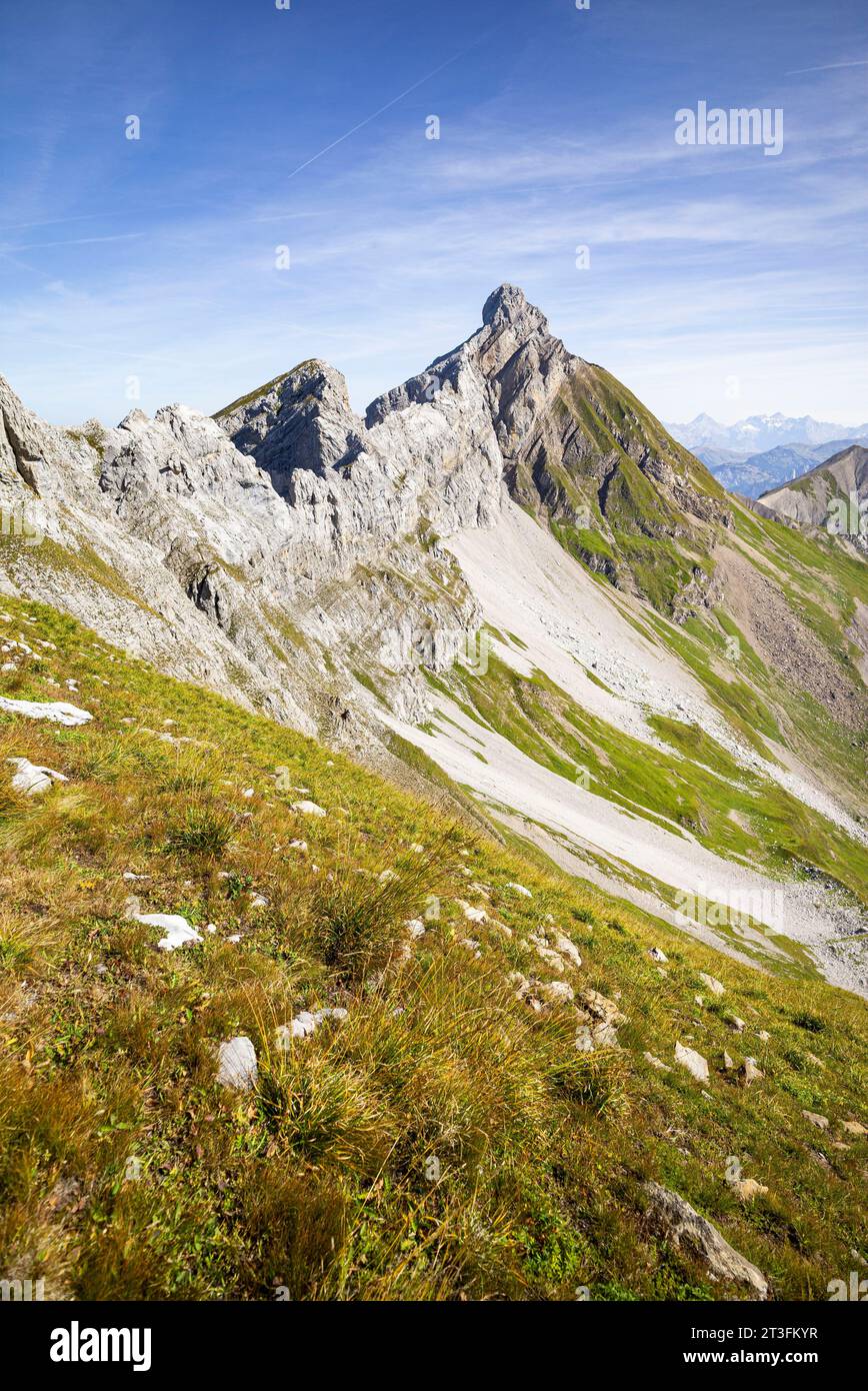 France, Haute savoie, le Grand Bornand, Aravis mountain range, Mont ...