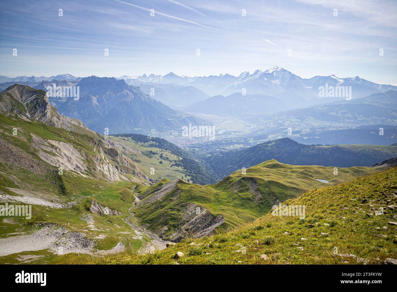 France, Haute savoie, le Grand Bornand, Aravis mountain range, Mont ...