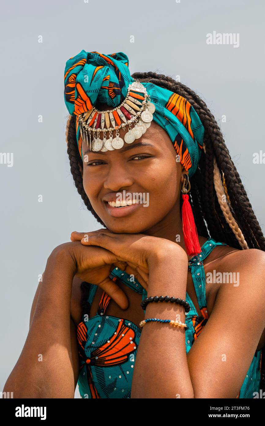 Senegal, Casamance, Ziguinchor district, woman of the Diola ethnic ...